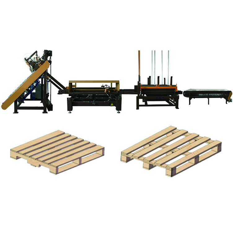Automatic stringer wood pallet nailing making machine price- Buy ...